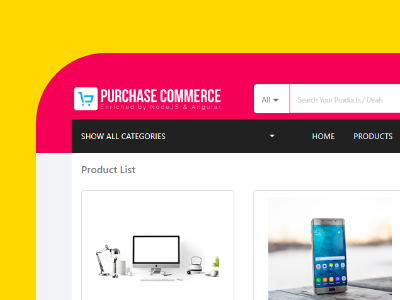 Angular Ecommerce Website Template | Angular Material template ...